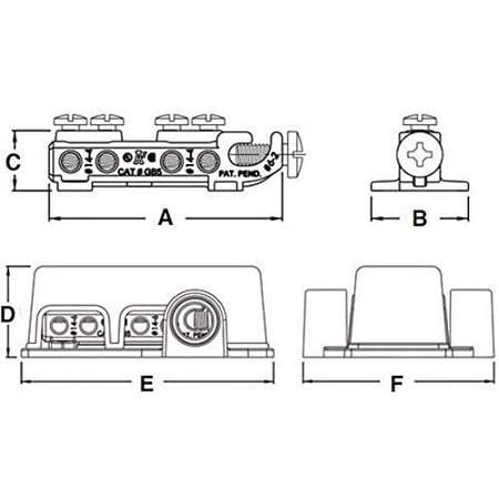 ARLINGTON GB5P Zinc Bridge Intersystem Grounding Bridge with PVC ...