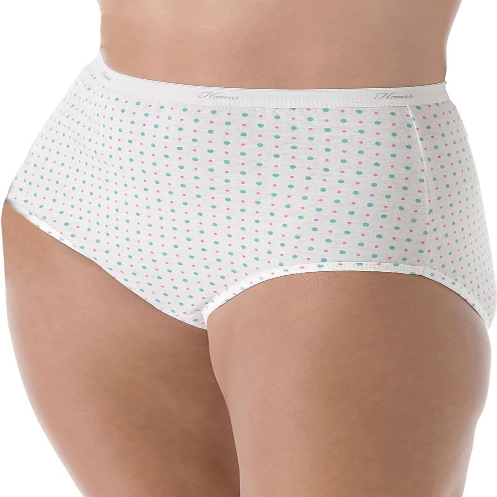 Hanes Womens No Ride Up Cotton Brief 6 Pack Style Pp40ad
