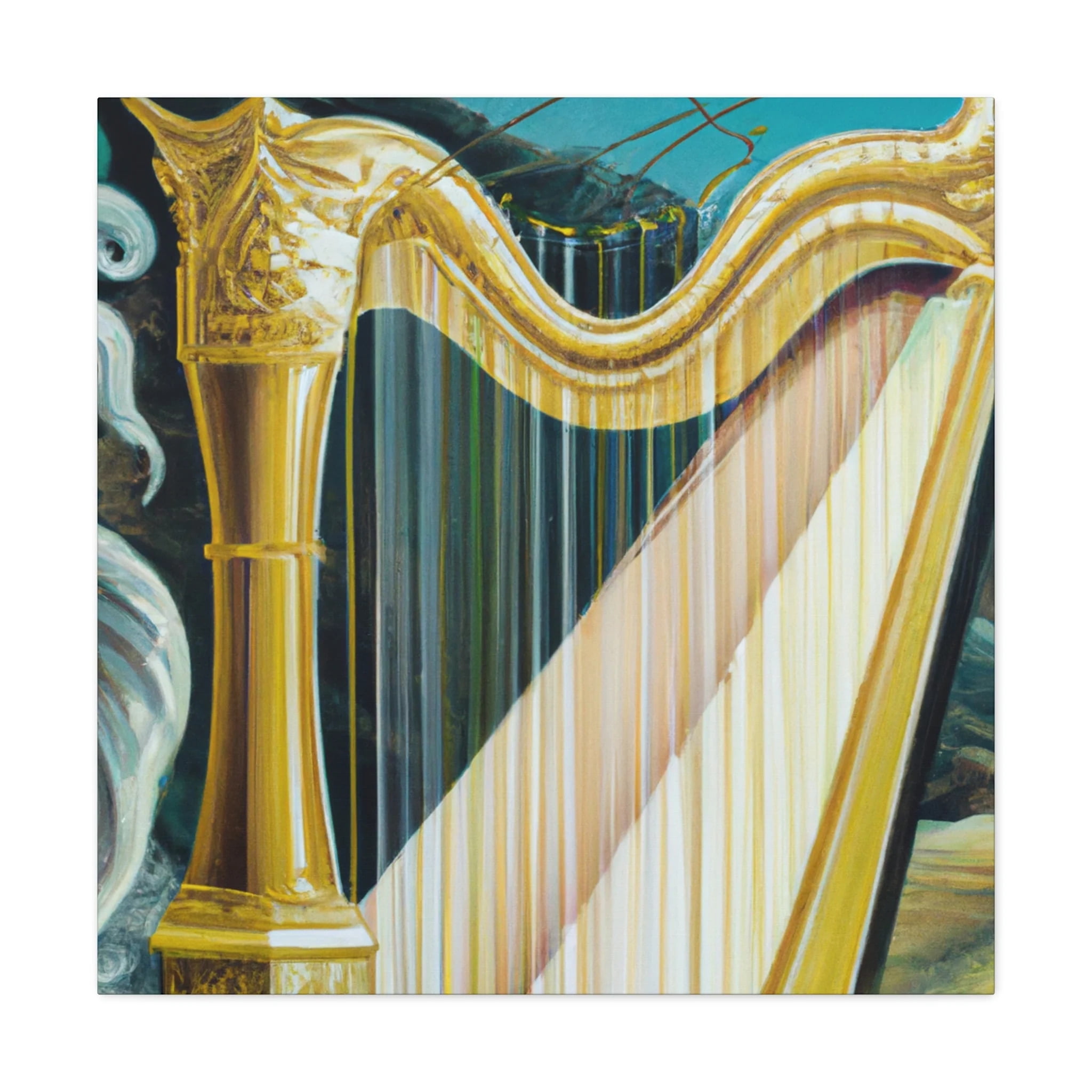 Harping on Neoclassicism - Canvas - Walmart.com
