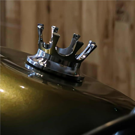 Functional King Crown Gas Cap Tank Cover Wearable Leakproof Motorcycle ...