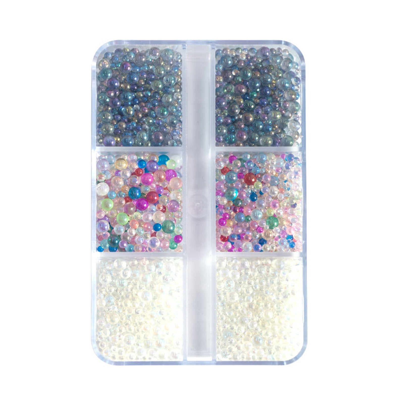 Mini Beads Transparent Colorful Bead No Hole Tiny Beads for Resin Molds ...