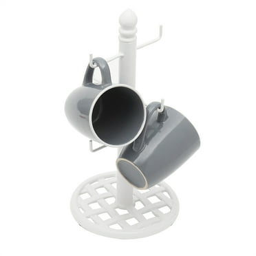 Home Basics Scroll Collection Black Mug Tree 6" x 6" x 15" - Walmart.com