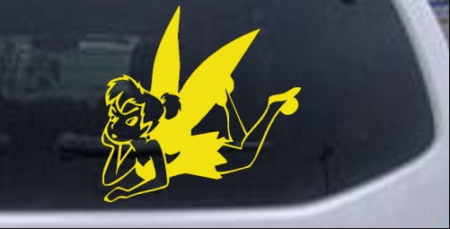 Tinkerbell Laying Car or Truck Window Decal Sticker - Walmart.com
