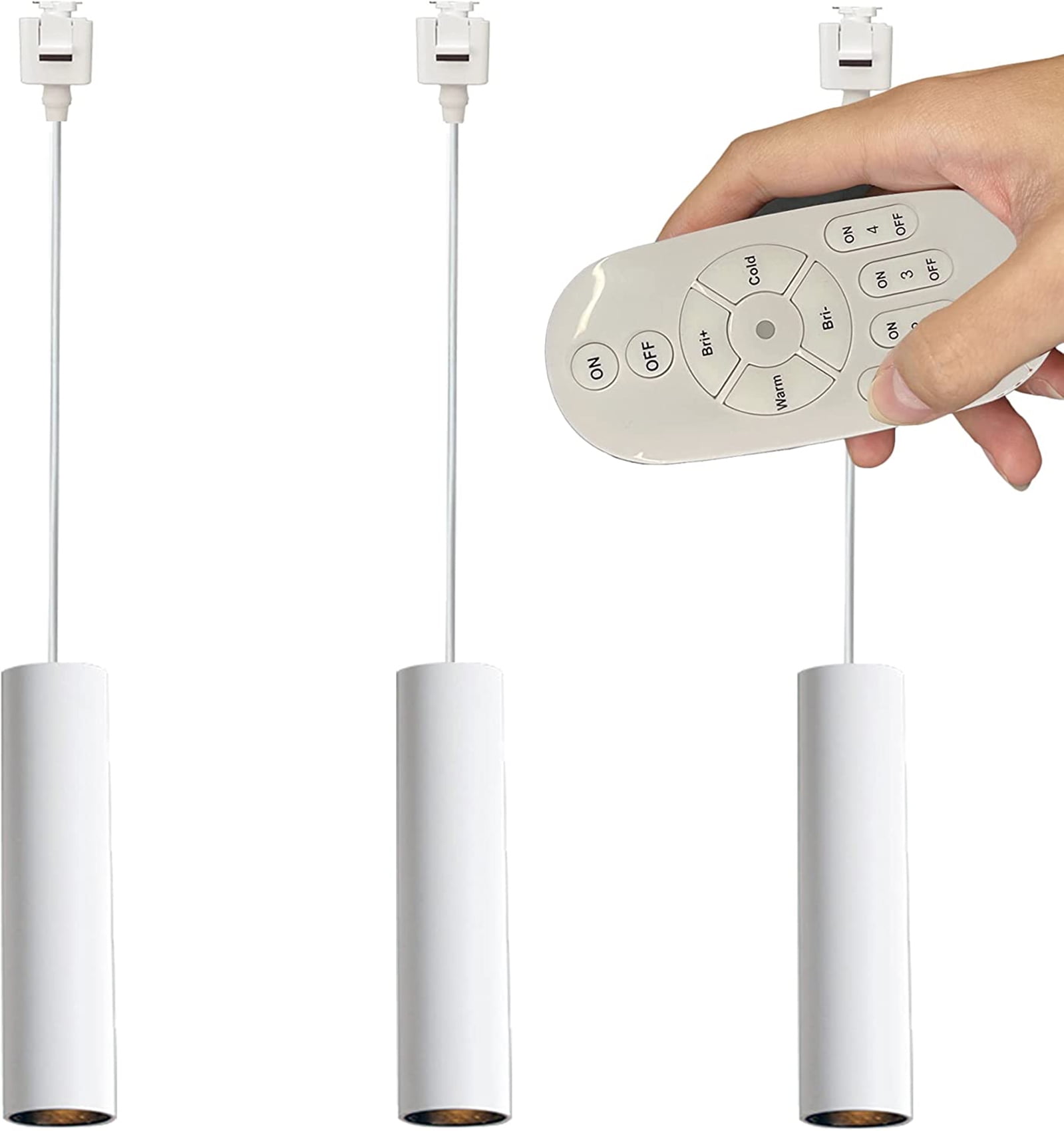 FSLiving Dimmable J-Type Track Light 7W LED Spotlight Industrial Look ...