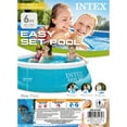 "Intex Easy Set 6' x 20"" Inflatable Kids Swimming Pool with Ring Top ...