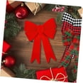 SKYSONIC 6 Pack Large Red Velvet Christmas Bows Decorations, 12.5'' 9 ...
