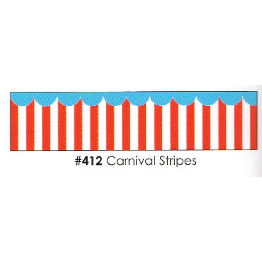Carnival Stripes 3 Strips Edible Frosting Photo Cake Border Decoration ...