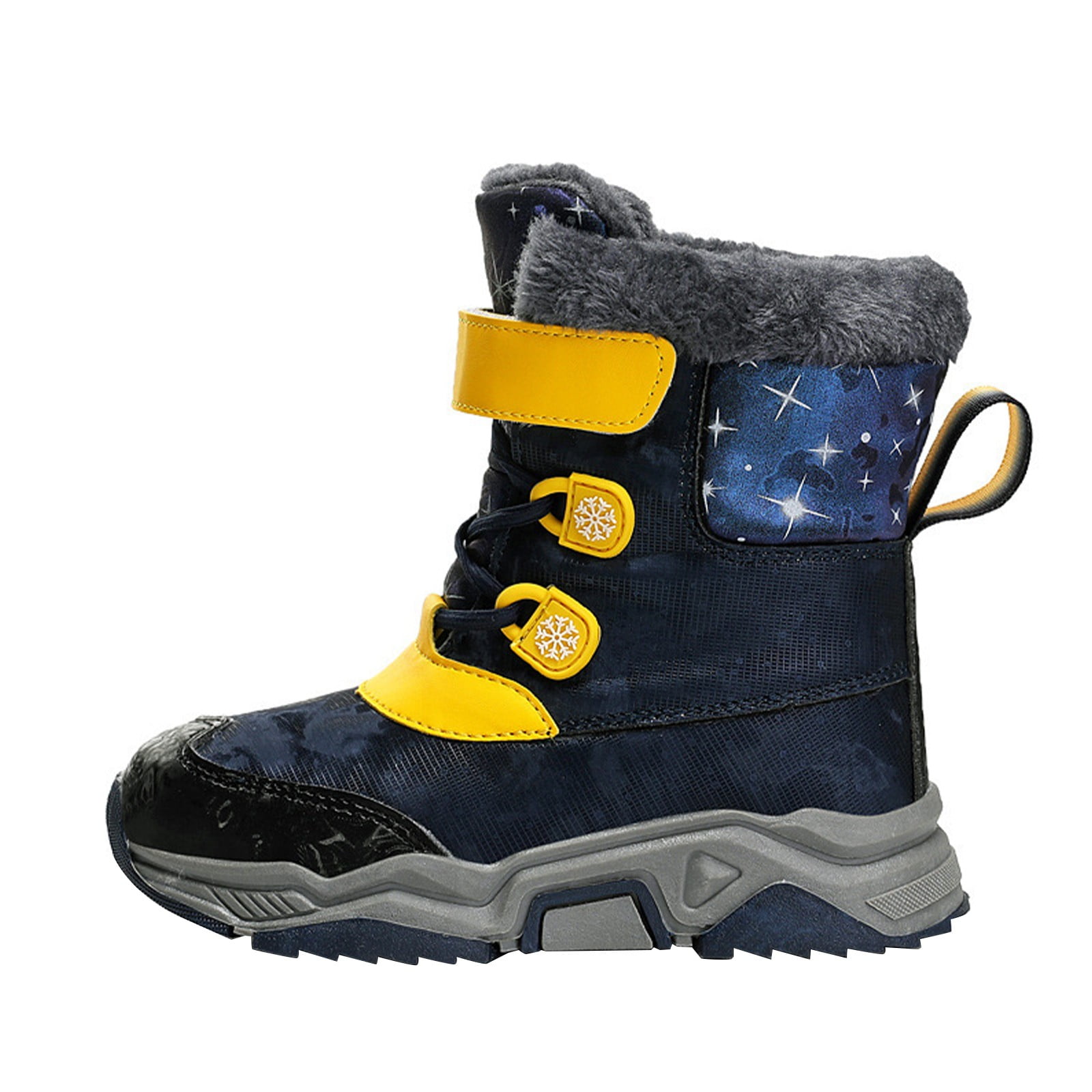NOKIO Big Kids Winter Snow Boots Water-proof Insulated, Warm Li𝗇ing Mid ...