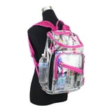 Eastsport Unisex Transparent Durable Backpack Pink Marble Dots for ...