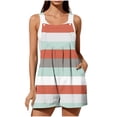 Costeam Womens Sleeveless Button Detail Loose Jumpsuit Side Pockets ...