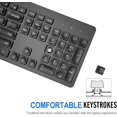 2.4G Wireless Keyboard Ultra Slim Full Size with Numeric Keypad and ...