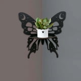 deevoka Butterfly Corner Shelf Decorative Floating Shelf for Entryway ...