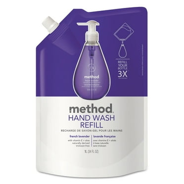 Method MTH00031 12 oz Gel Hand Wash Pump Bottle - French Lavender (6 ...