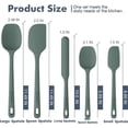 5 Pieces Silicone Spatula Set, Food Grade Rubber Spatula, Upgrade ...