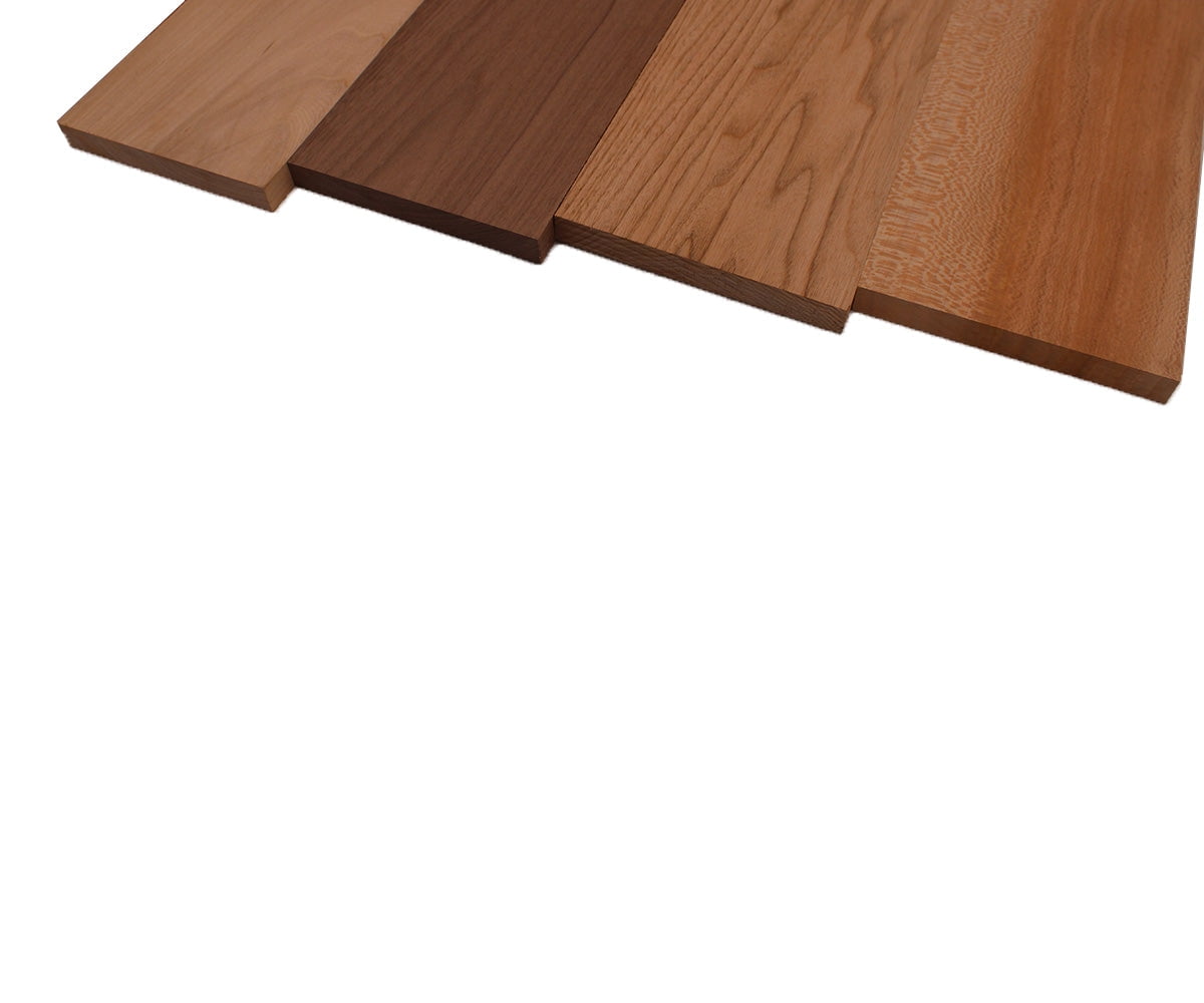 Domestic Exotic Variety Pack - Butternut, Walnut, Grey Elm, Quarter ...