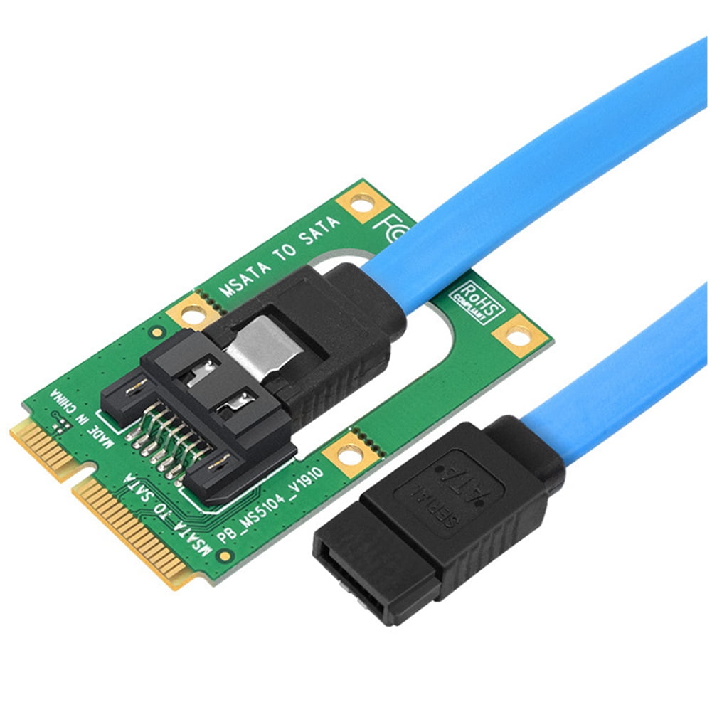 MSATA to SATA Converter Card Mini SATA to 7-Pin SATA Extension Adapter ...