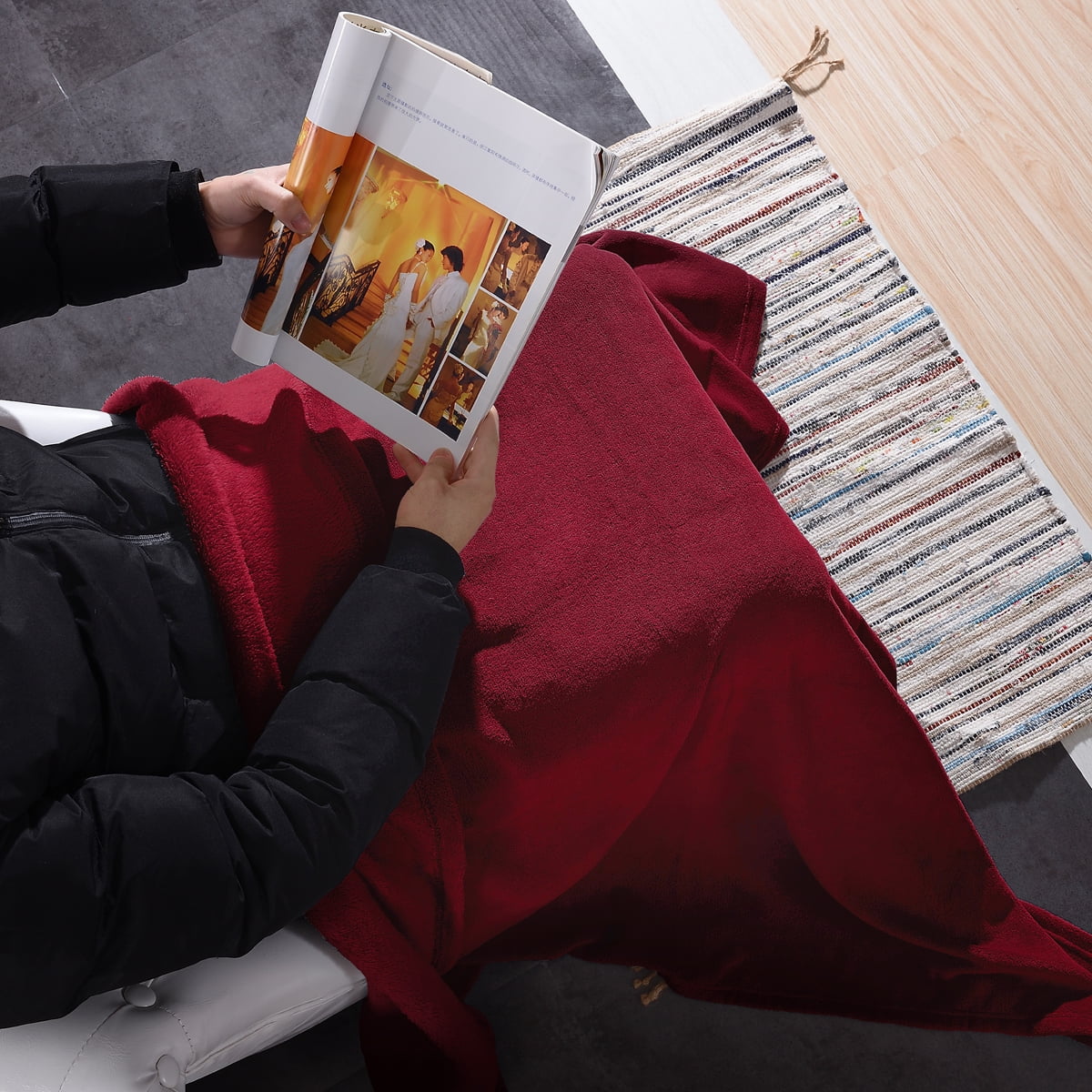 JML Fleece Throw Blanket 50"X60", Luxury Soft Flannel Blanket Suit for ...