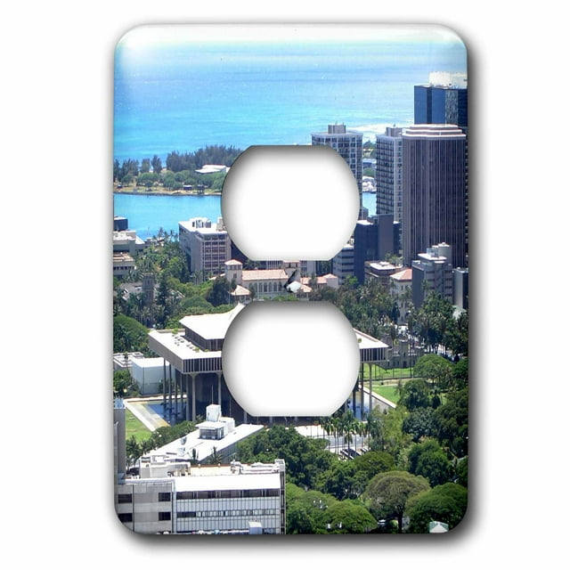 Hawaii State Capitol and Downtown 2 plug outlet cover lsp-60252-6 ...