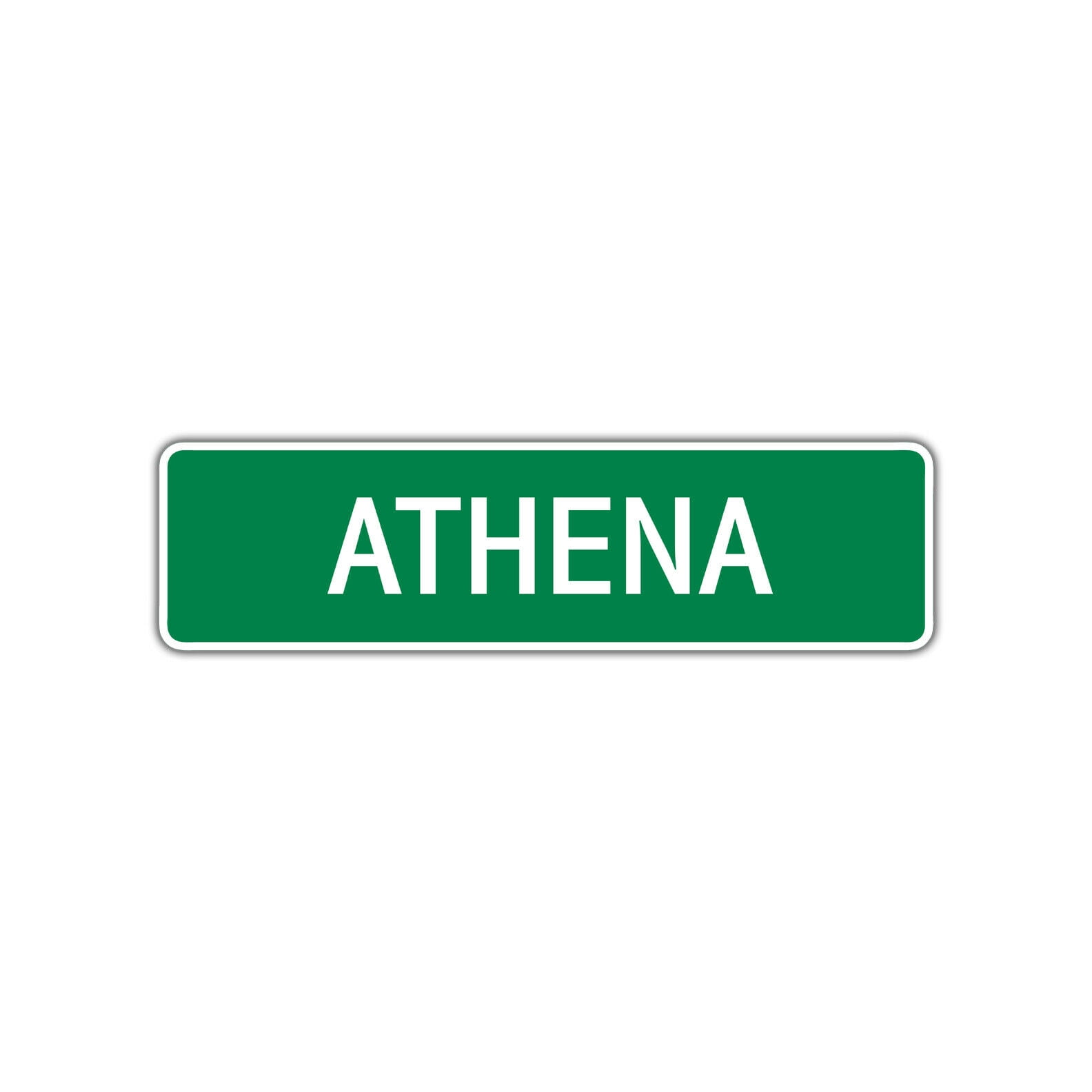 Athena Girls Children Name Letter Printed Novelty Plaque Decoration ...