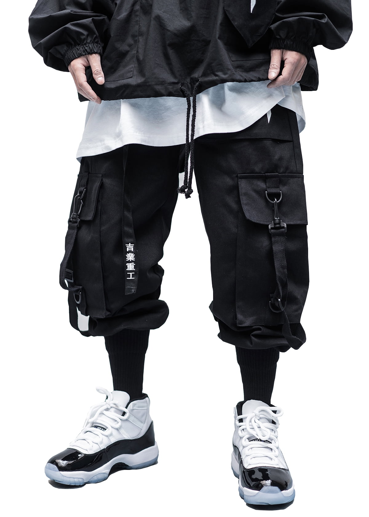 Niepce Inc Men's Japanese Streetwear Black Techwear Pants - Walmart.com