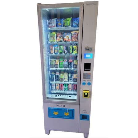 KFFKFF Chilled Dual-Purpose Vending Machine, 36 Compartments Commercial ...