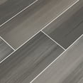 Water Color Graphite 6 in. x 36 in. Glazed Porcelain Floor and Wall ...