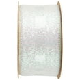 Offray Metallic Ribbon, White Opal 1 1/2 inch Galena for Crafts, Weddings, Gifting, 9 feet ...