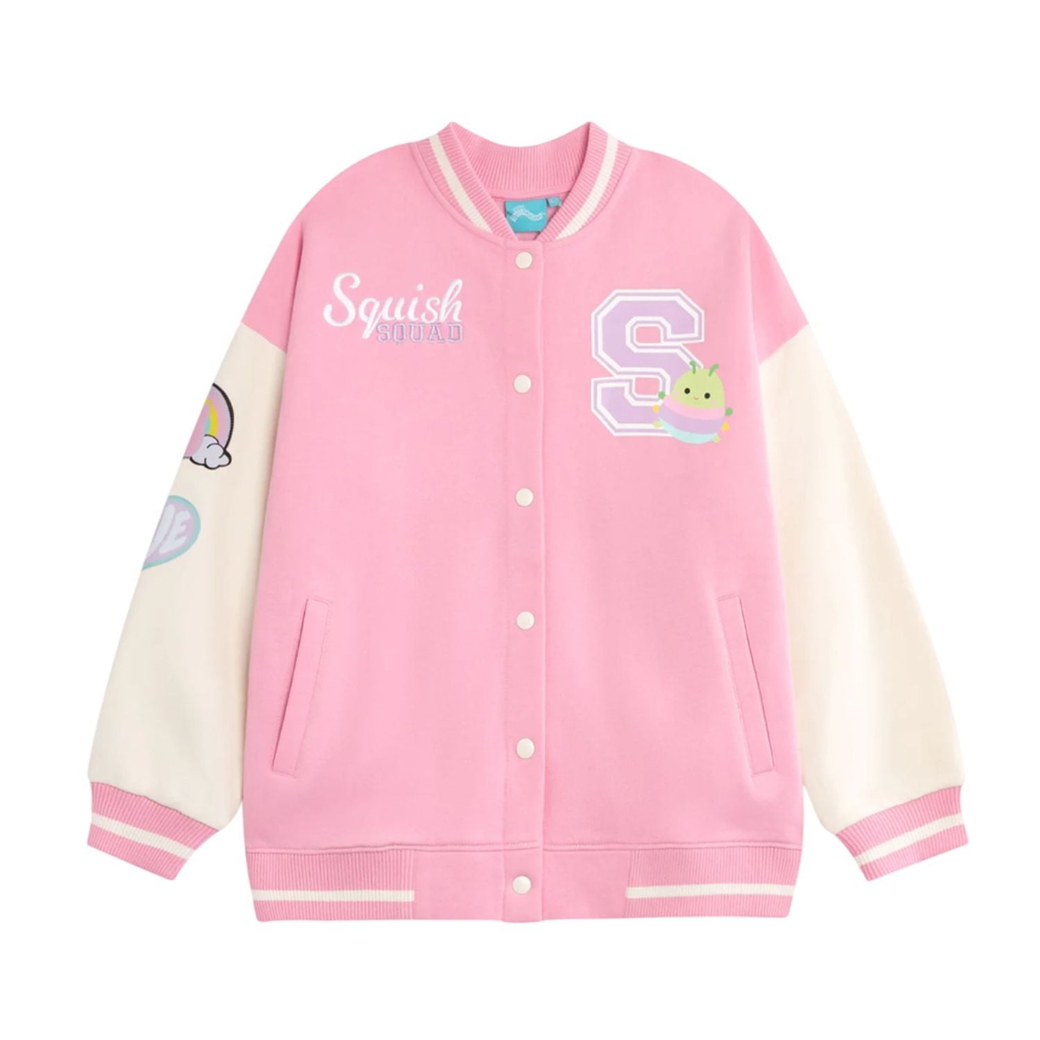 Click here for Squishmallows Girls Squish Squad Varsity Jacket 8-... prices