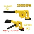 Cordless Electric Air Blower 2 In 1 Blowing & Suction, Handheld Leaf ...