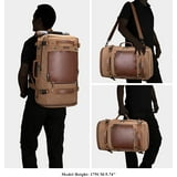 WITZMAN Large Travel Backpack for Men Canvas Rucksack Carry on Luggage ...