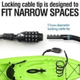 10 FT Bicycle Lock Cable Combination Lock for Bikes, Kayaks, Gates and ...