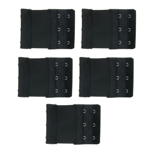 5x Flexible Women Extender 3 Hook 2 Row Extension Black - Walmart.ca