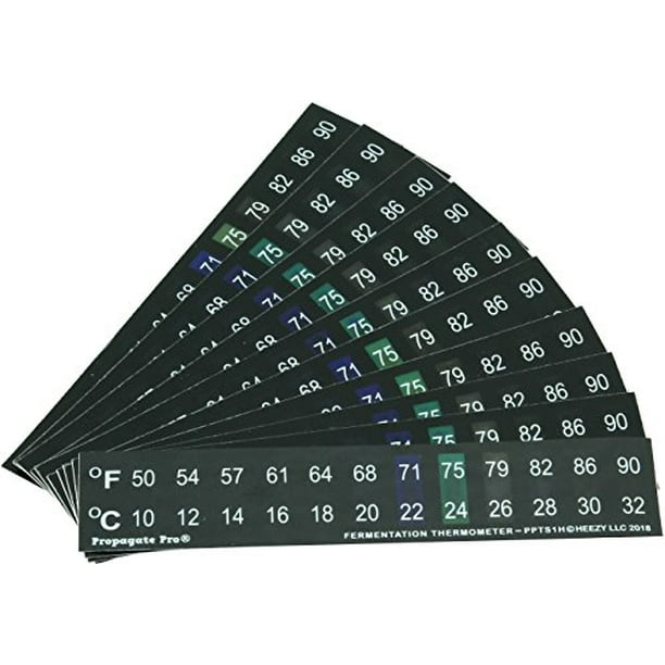 Horizontal Stick On Thermometer Strip, Digital Temperature Display for ...