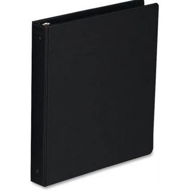 Little 6-Ring Vinyl Binder for 3-1/2 x 6 inch Sheets, Black with Single ...