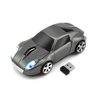 PloutoRich Car Wireless Mouse 2.4GHz Computer Mouse 1200DPI Optical ...