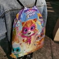 Superkitties Super Kitties Gym Drawstring Backpack:Waterproof design ...