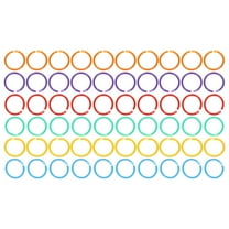Yesbay 1 Box Book Rings Multi-color Flexible Plastic Book Loose Leaf ...