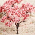 Goodhd 20Pcs Flowering Cherry Tree Plant Model Tree Railway Layout ...