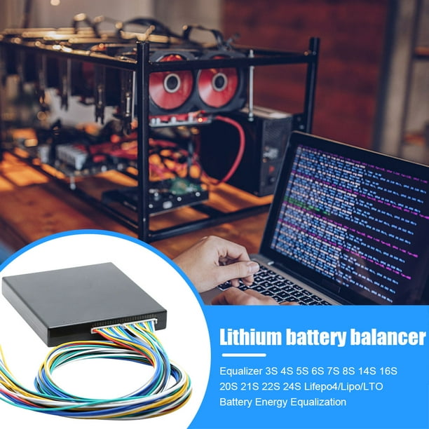 Jinveno 10-24S Lithium Battery Equalization Balancer 4A Smart Equalizer ...