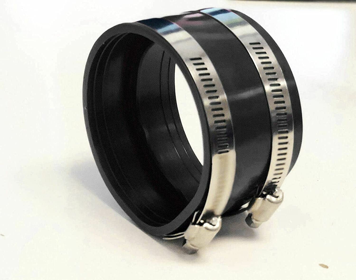 4" 101mm Air Intake Intercooler Rubber Coupler With Clamps BLACK ...