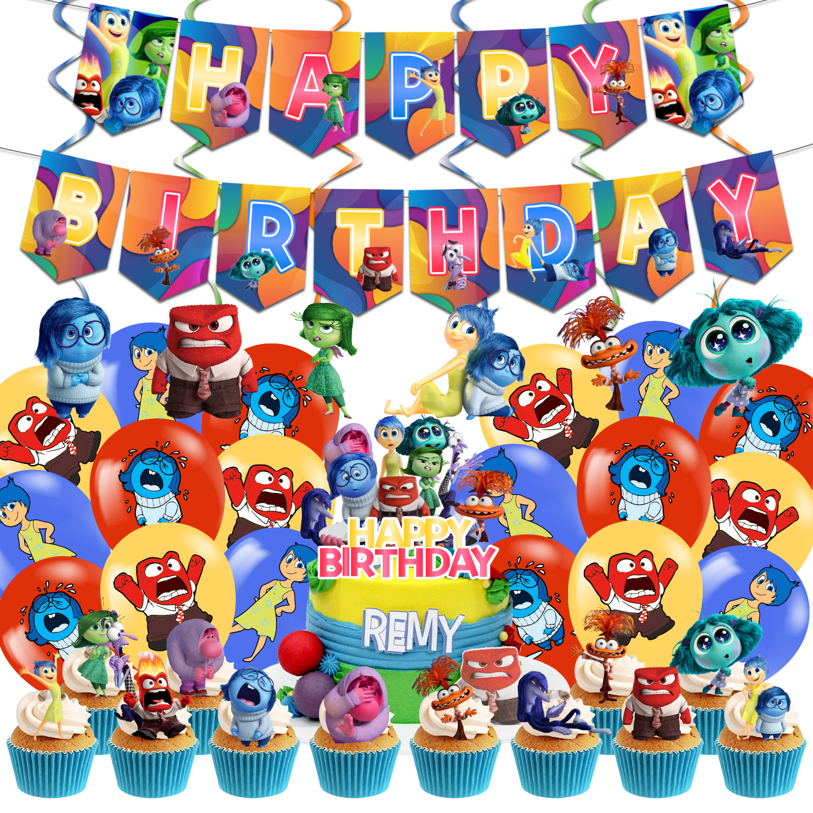 Click here for Lmhtrade 50 Pcs For Inside Out 2 Cartoon Theme Bir... prices