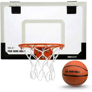 AND1 Over the Door Mini Basketball Hoop, 18"x12" Shatterproof Backboard ...
