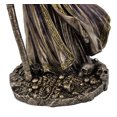 8 1/4" Crowned Skeleton Reaper Holding Scythe and Hourglass Statue ...