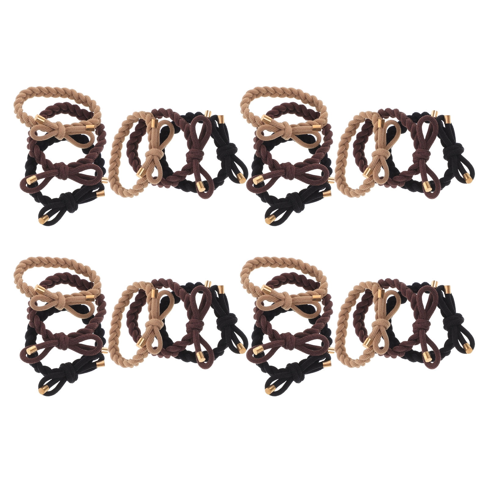 Click here for Ifanlandor 24pcs Thick Hair Elastic Hair Ties With... prices