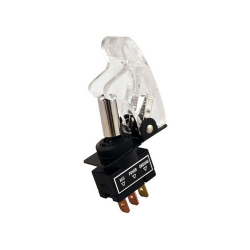 Toggle Switch w/ Clear Safety Cover w/ - Walmart.com