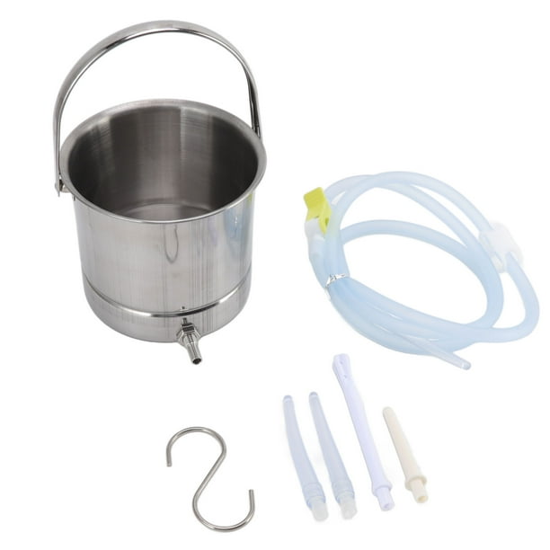 Silicone Enema Kit, Easy Operation Safe Pratical Portable Reusable 1.6L ...