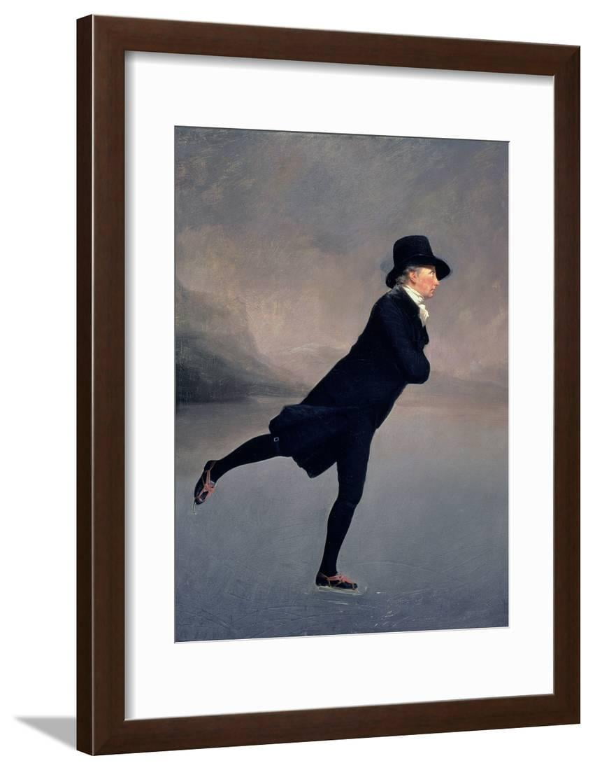 The Reverend Robert Walker Skating on Duddingston Loch, 1795 Framed ...