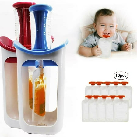 Baby Puree Squeezer Food Squeezer Fruit Juice Dispenser Storage Pouch ...