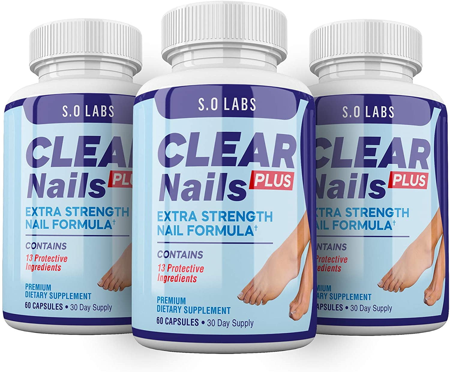 Clear Nails Plus - Antifungal Probiotic Pills - 180 Capsules (3 Month ...