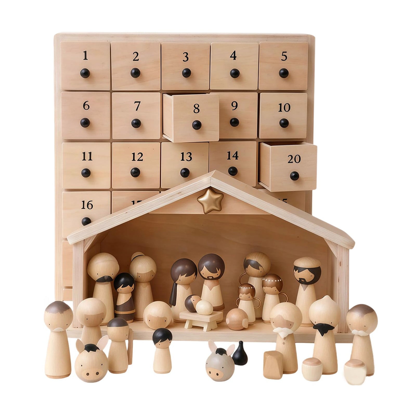 Advent Calendar 2025 The Rescuer Advent Set Wooden Calendar Advent with ...